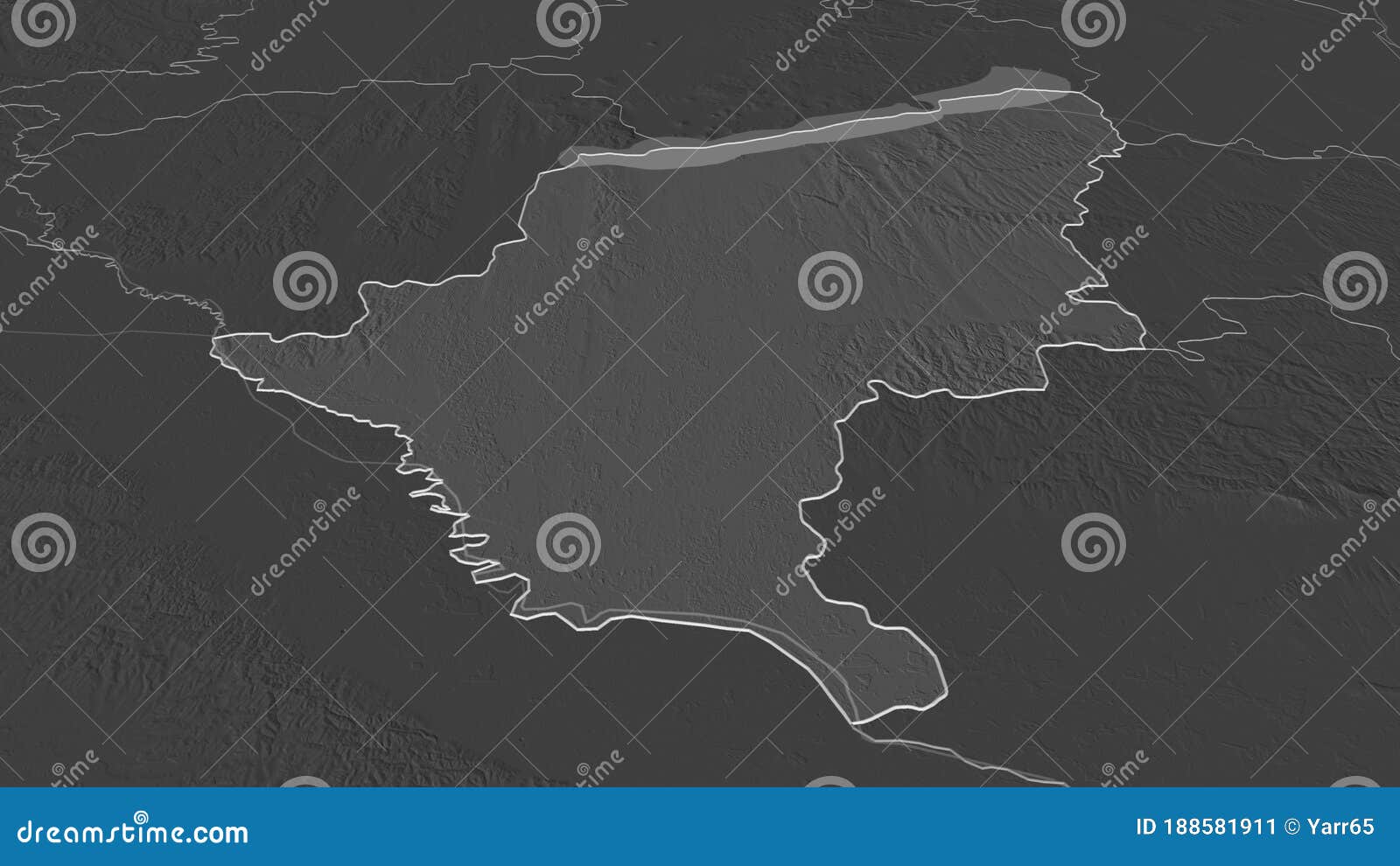 Somogy, Hungary - Outlined. Bilevel Stock Illustration - Illustration ...