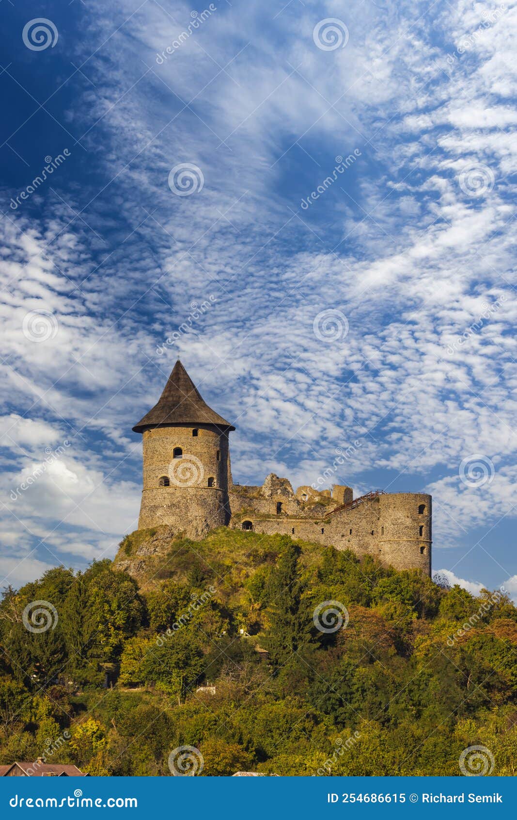 Somoska Castle on Slovakia Hungarian Border Stock Image - Image of ...