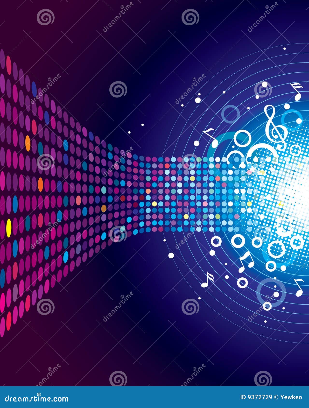 Son de musique illustration de vecteur. Illustration du musique - 9372729