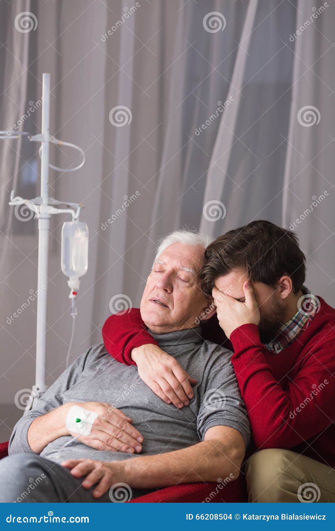 Son Suffering after Father S Death Stock Photo - Image of terminal ...