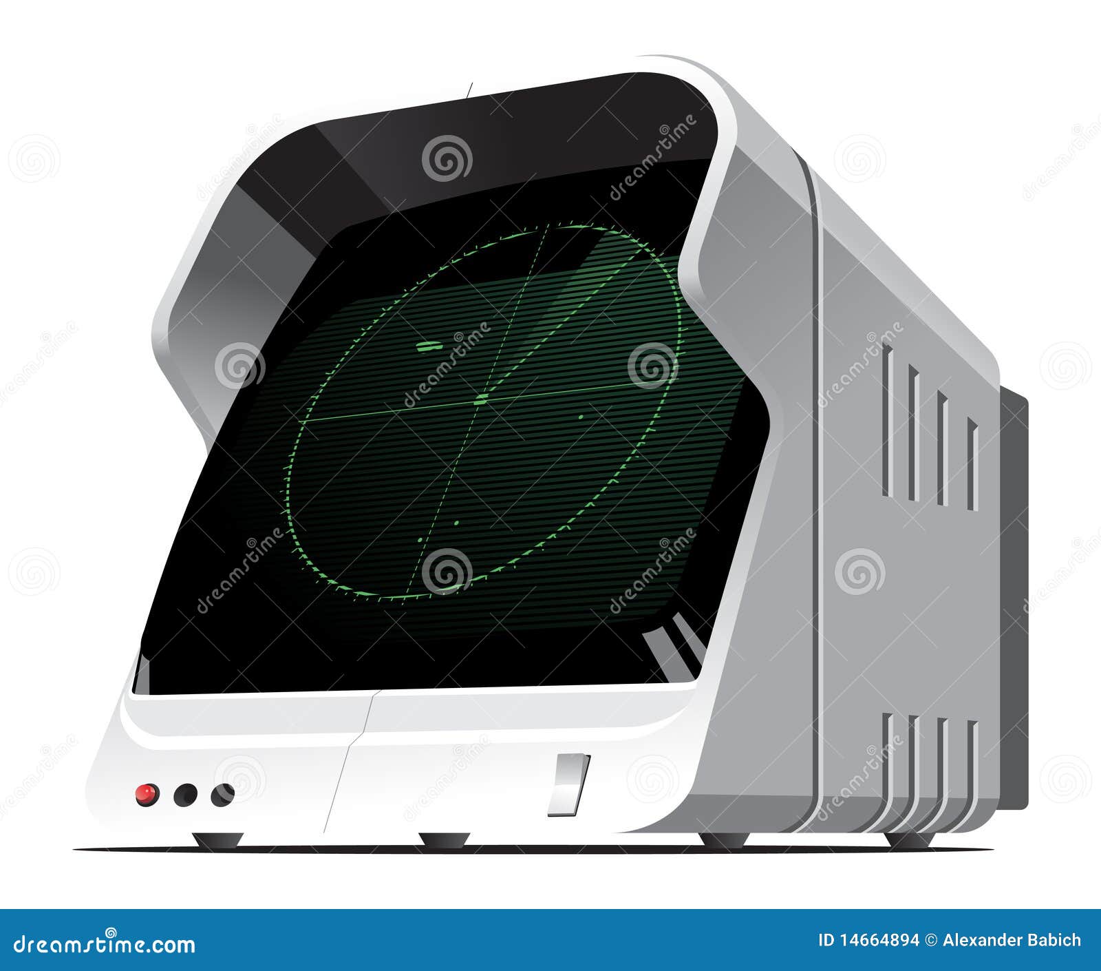 Sonar stock vector. Illustration of instrument, glass - 14664894