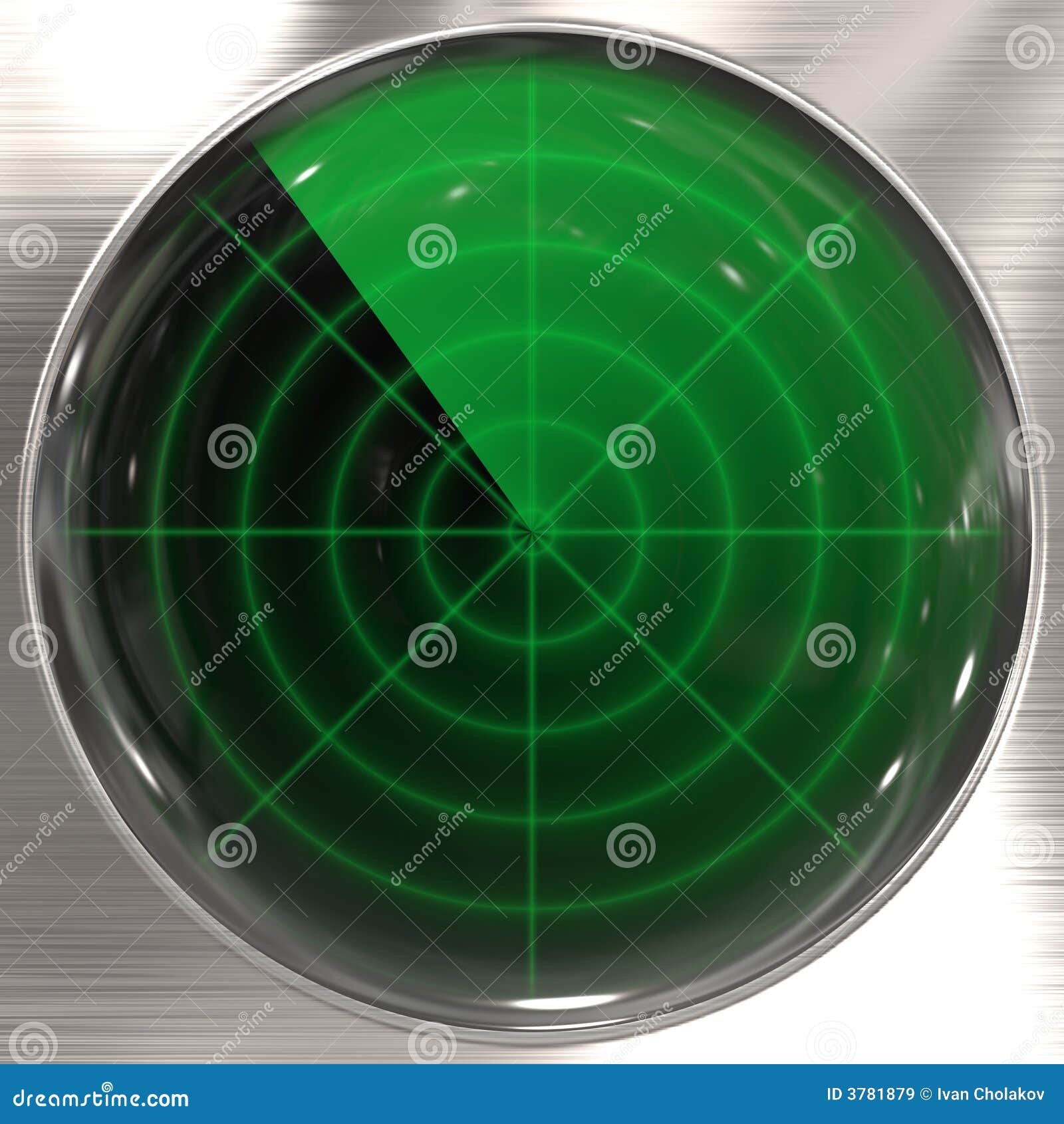 Sonar display stock illustration. Illustration of military - 3781879