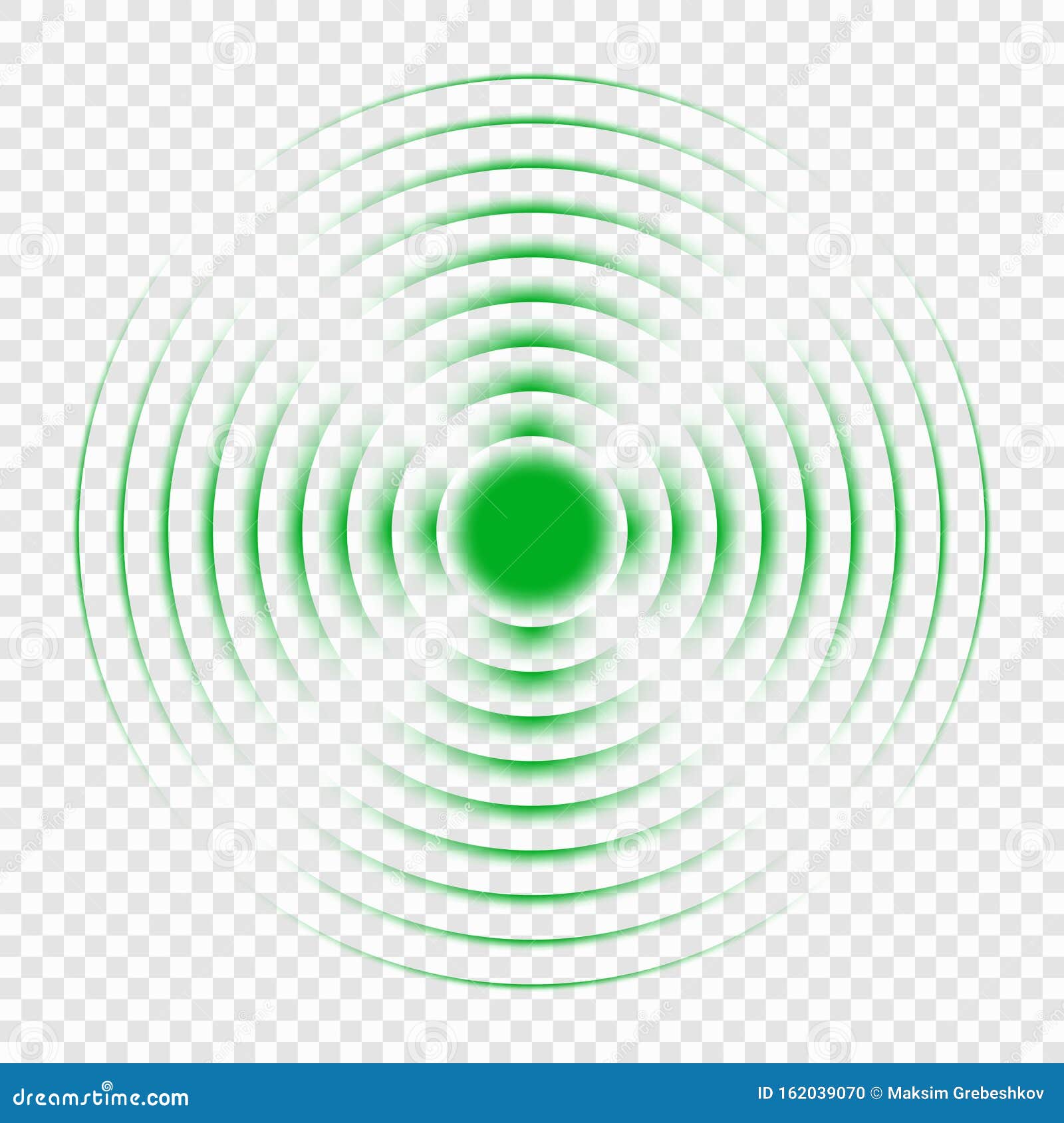 Sonar Search Icon. Loading System. Vector Illustration. Radar Abstract ...