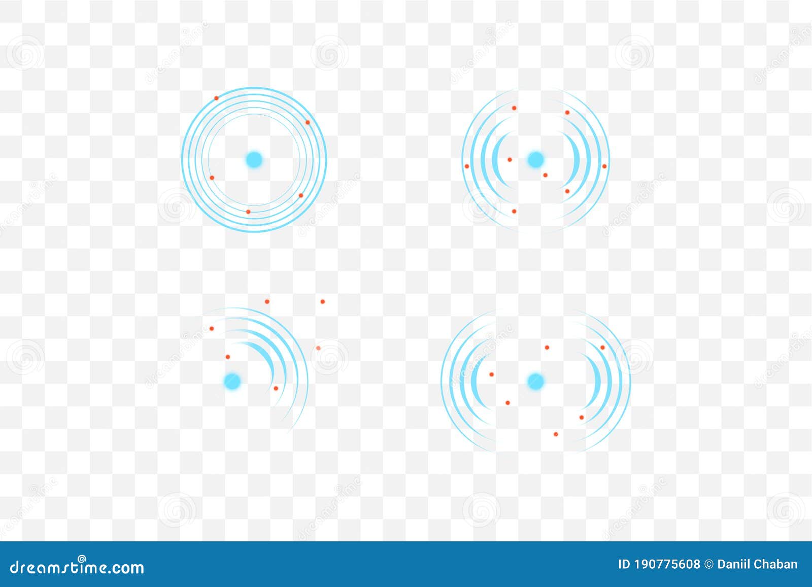 Sonar Wave And Echo Sounding Symbol. Sonic Sonar Signals, Radar Waves ...