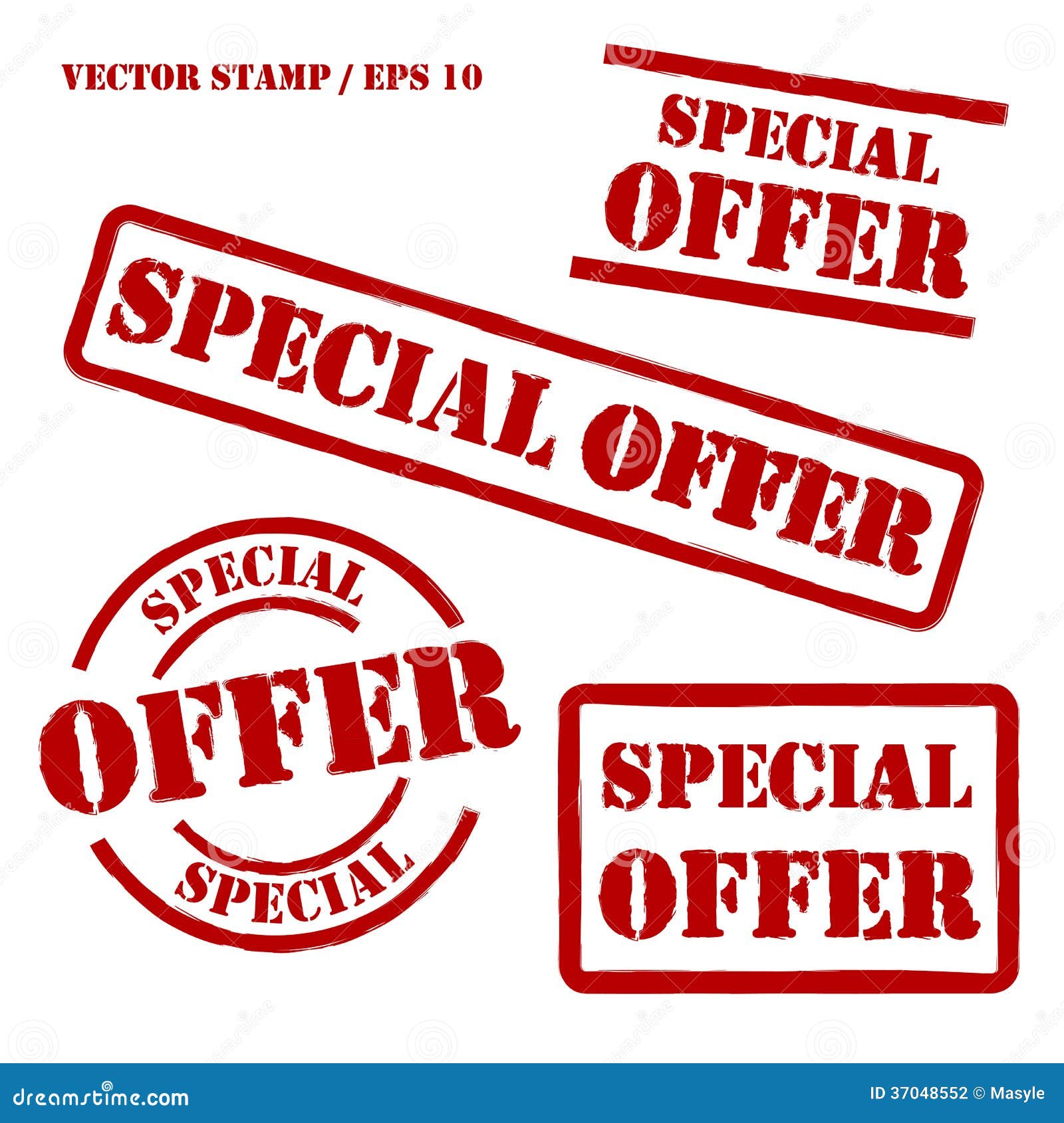 Sonderangebot-Vektor-Stempel Eingestellt Vektor Abbildung ...