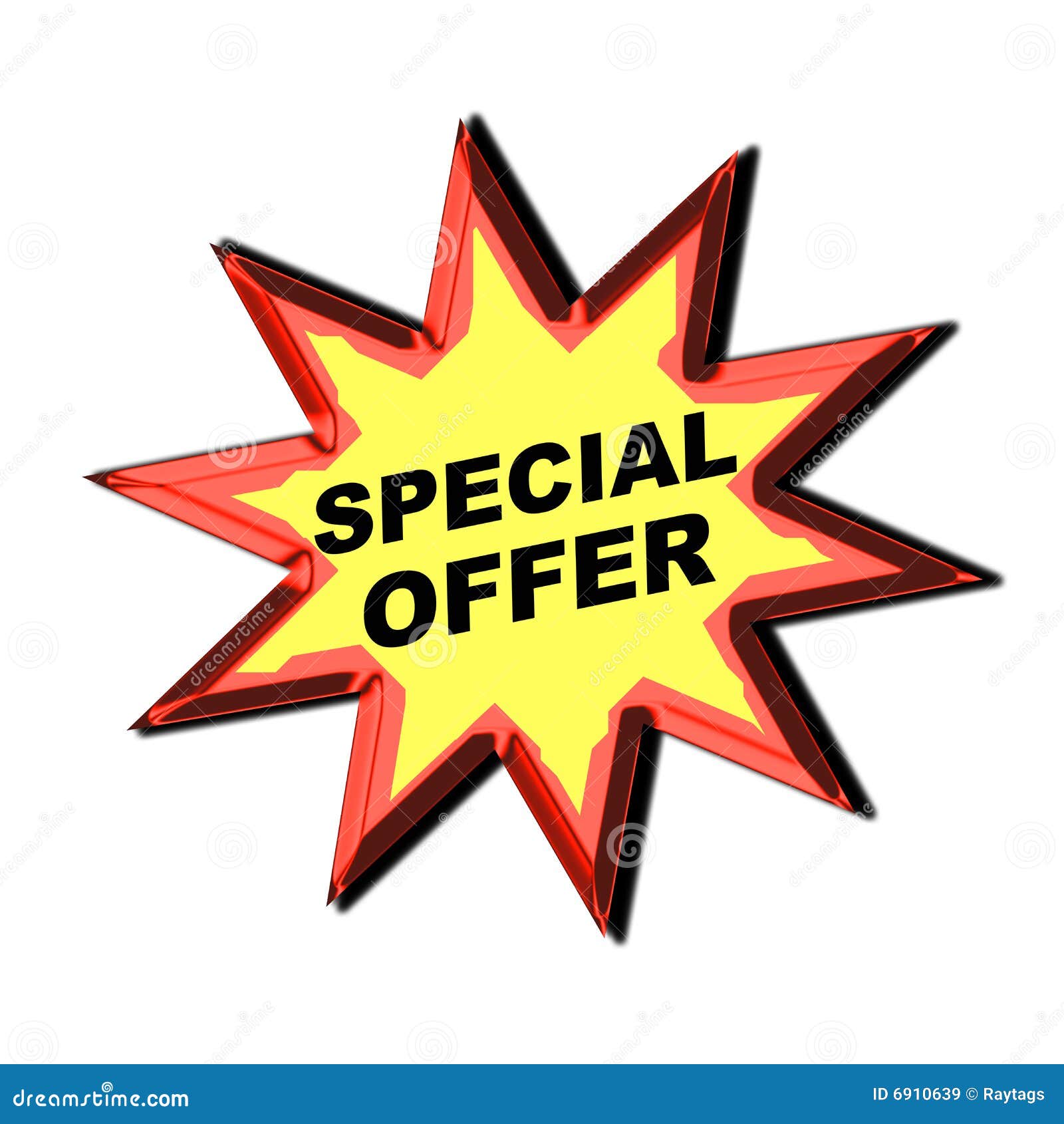 Sonderangebot-Zeichen stock abbildung. Illustration von plakat - 6910639
