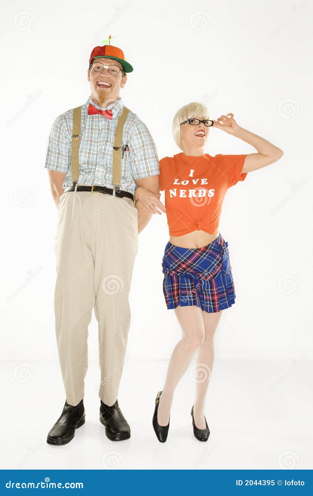 Sonderling mit Freundin. stockbild. Bild von erwachsener - 2044395