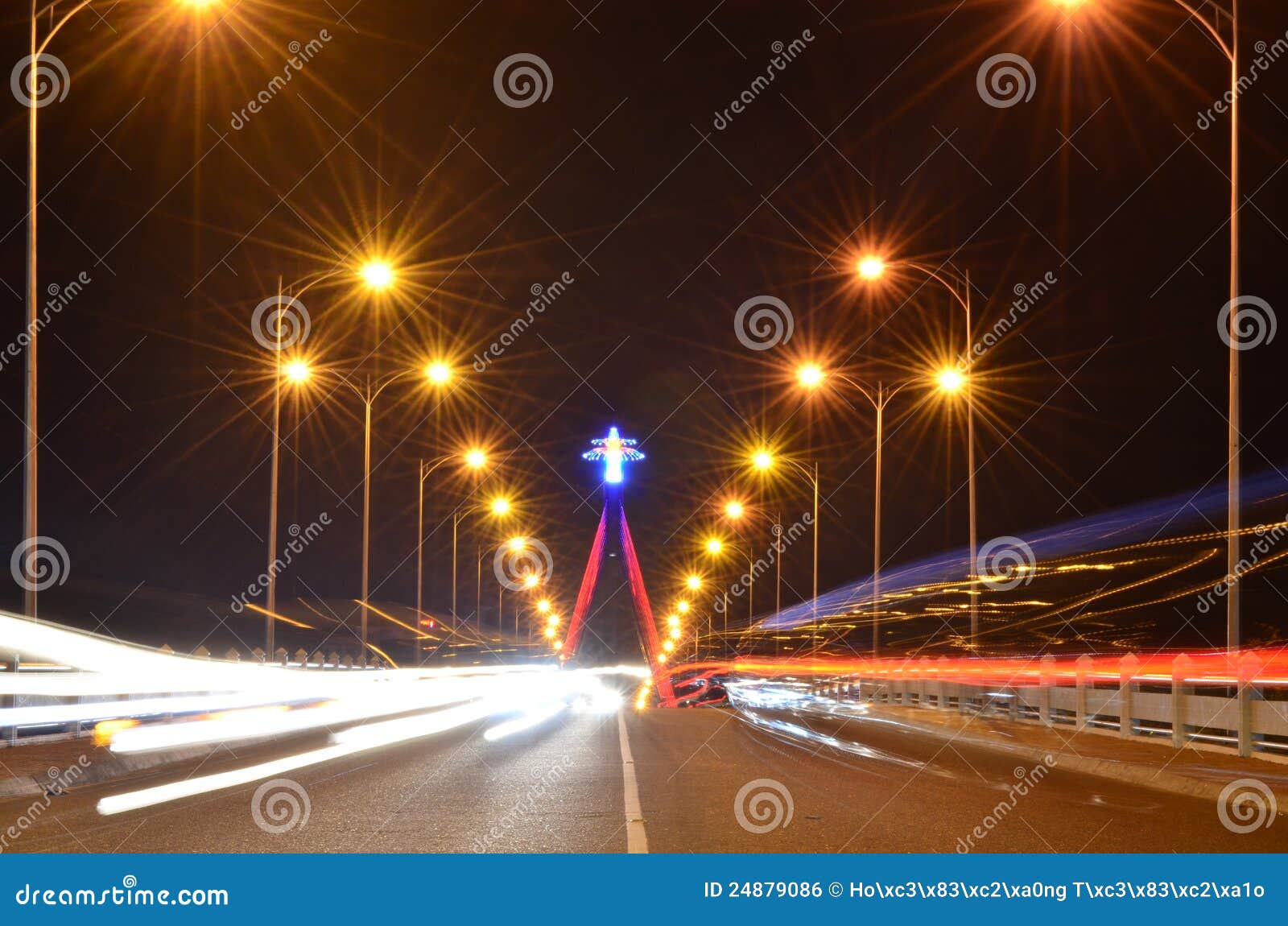 Song Han bridge by night stock photo. Image of cultural - 24879086