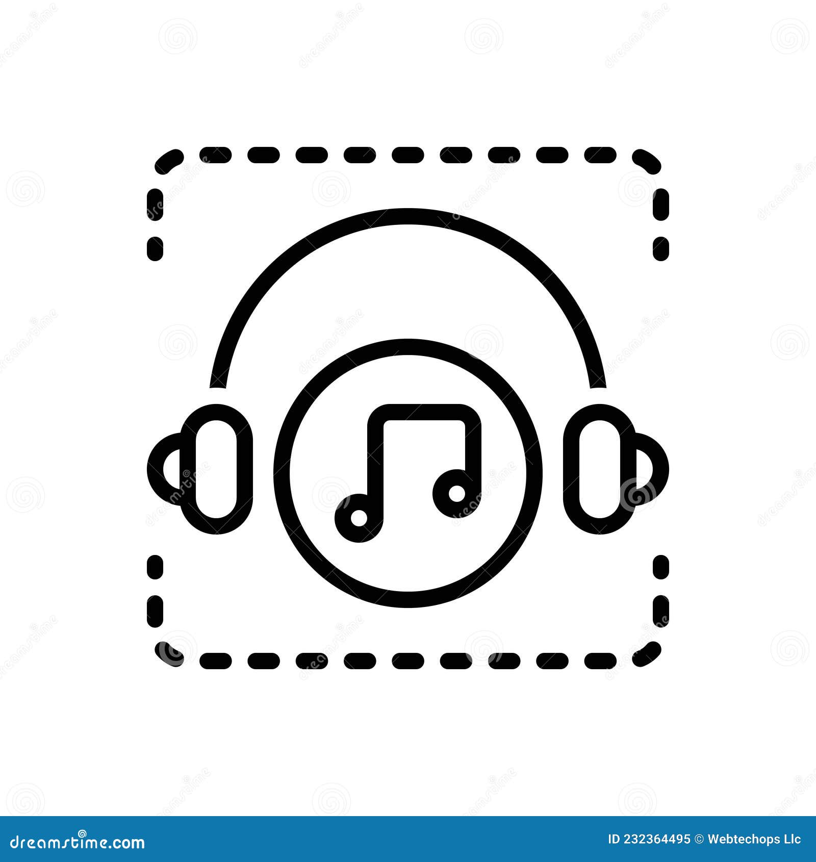 Black Line Icon for Song, Lyrics and Sonnet Stock Illustration ...