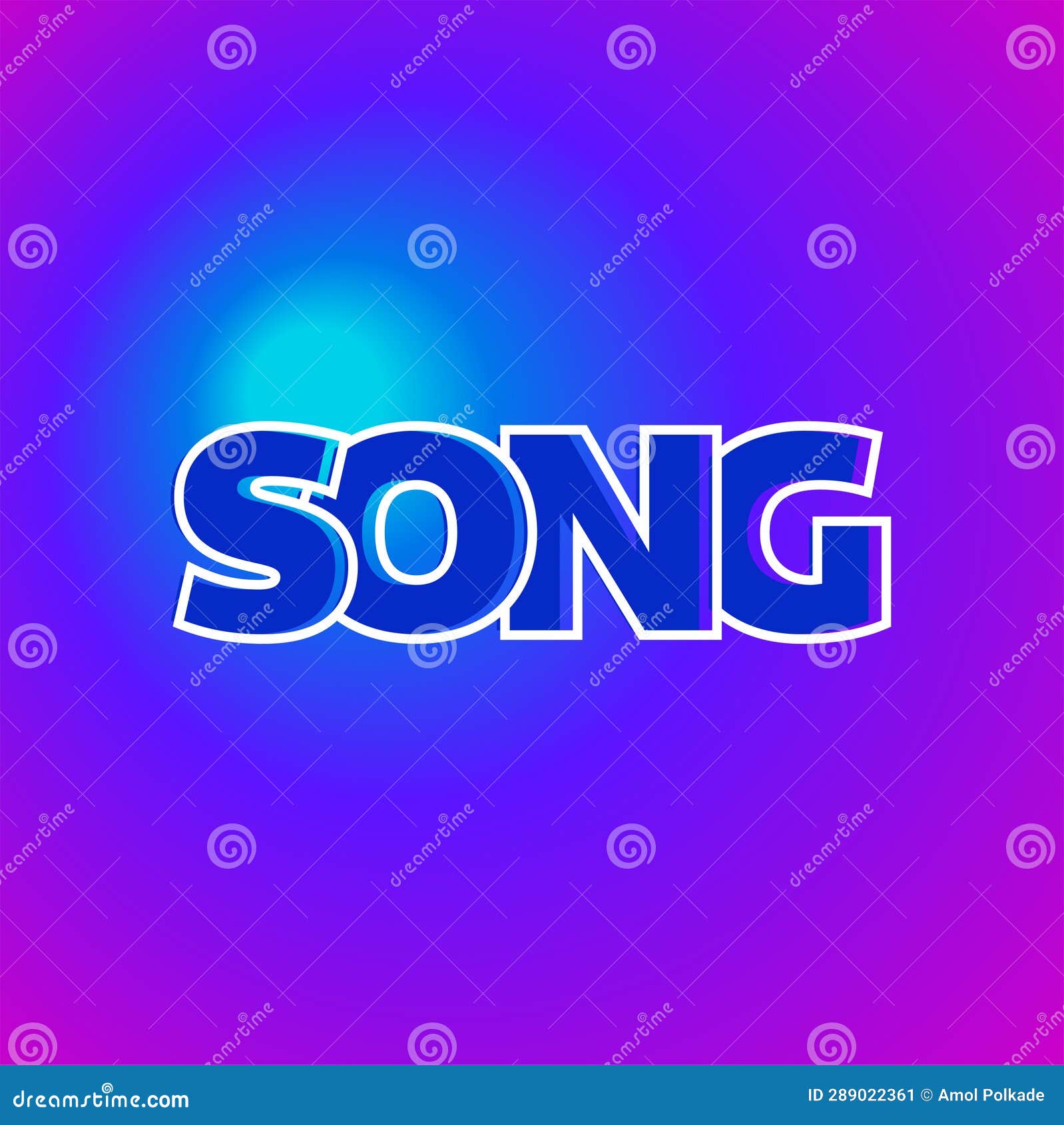Song Lettering Vector Typography Art Stock Vector - Illustration of ...
