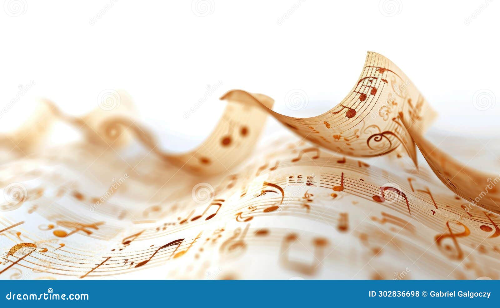 Song Line with Music Notes Background Isolated Stock Illustration ...