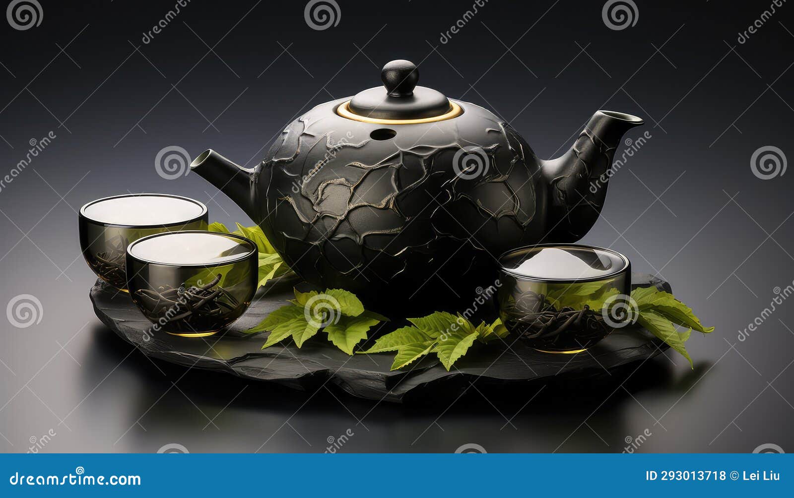 Exquisite Simple Tea Set stock illustration. Illustration of tradition ...