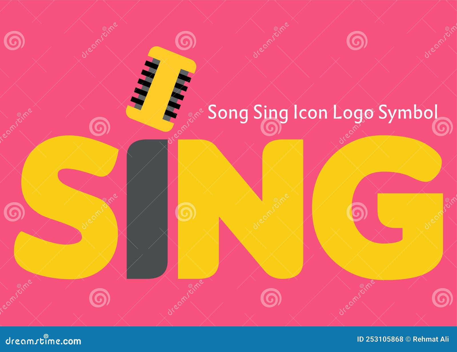 Sing Icon Vector Sign And Symbol Isolated On White Background, Sing ...