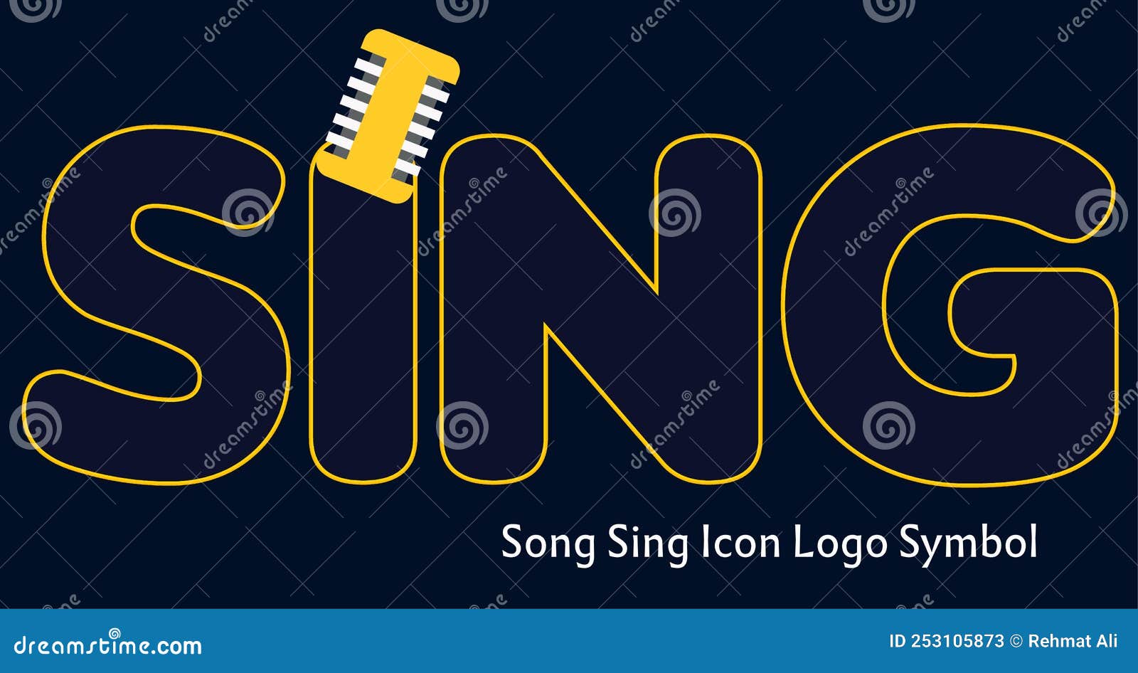 Sing Icon Vector Sign And Symbol Isolated On White Background, Sing ...