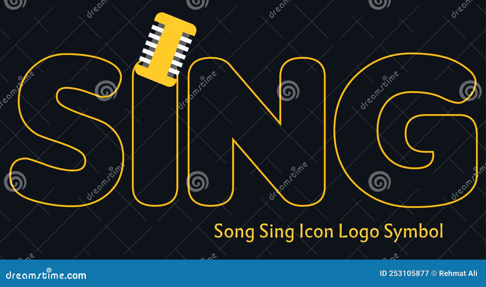 Song Sing Icon Logo Symbol Vector Design Stock Illustration ...