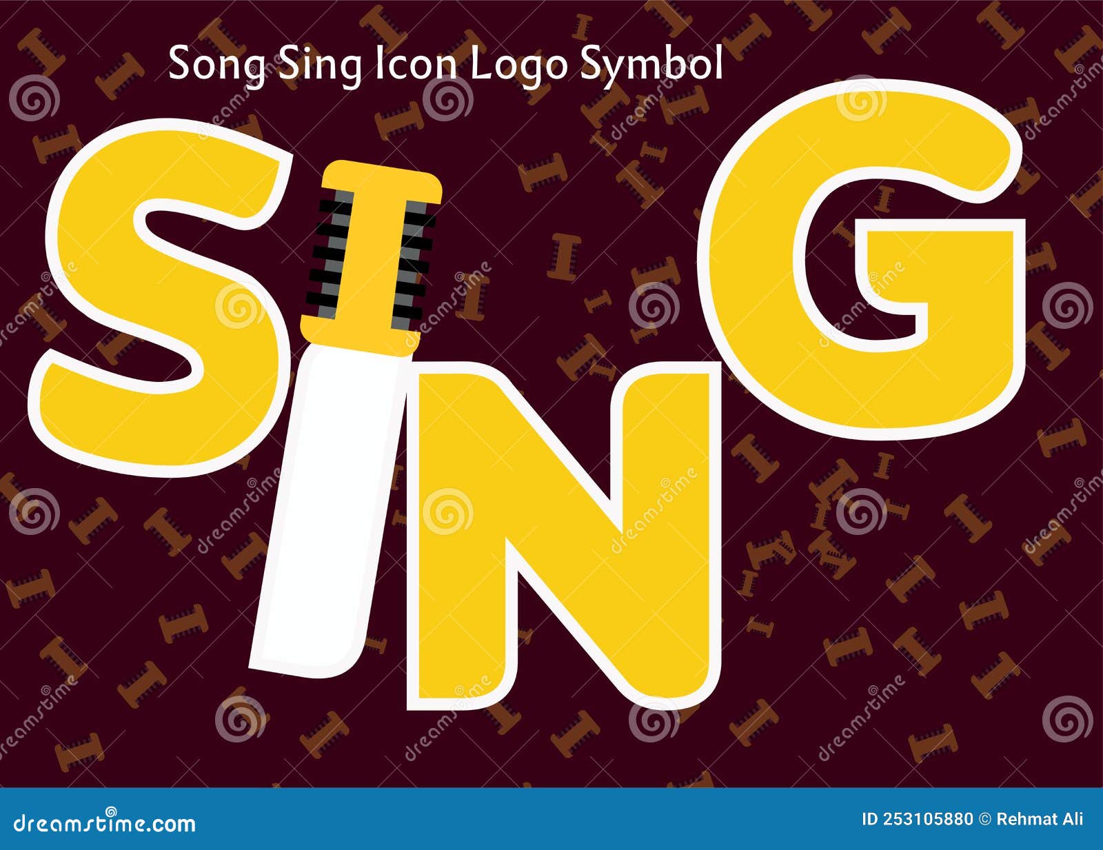 Sing Icon Vector Sign And Symbol Isolated On White Background, Sing ...