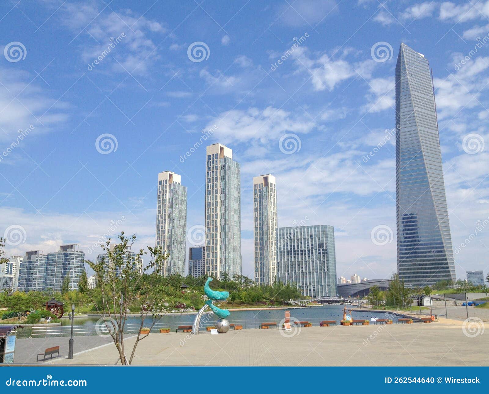 Songdo De Parque Central En Corea Del Sur Foto de archivo - Imagen de ...