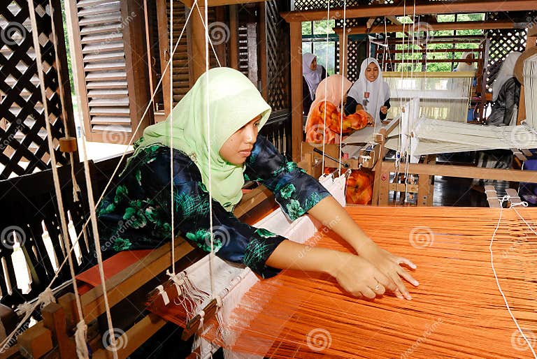 Songket Weaving editorial stock photo. Image of songket - 26060818