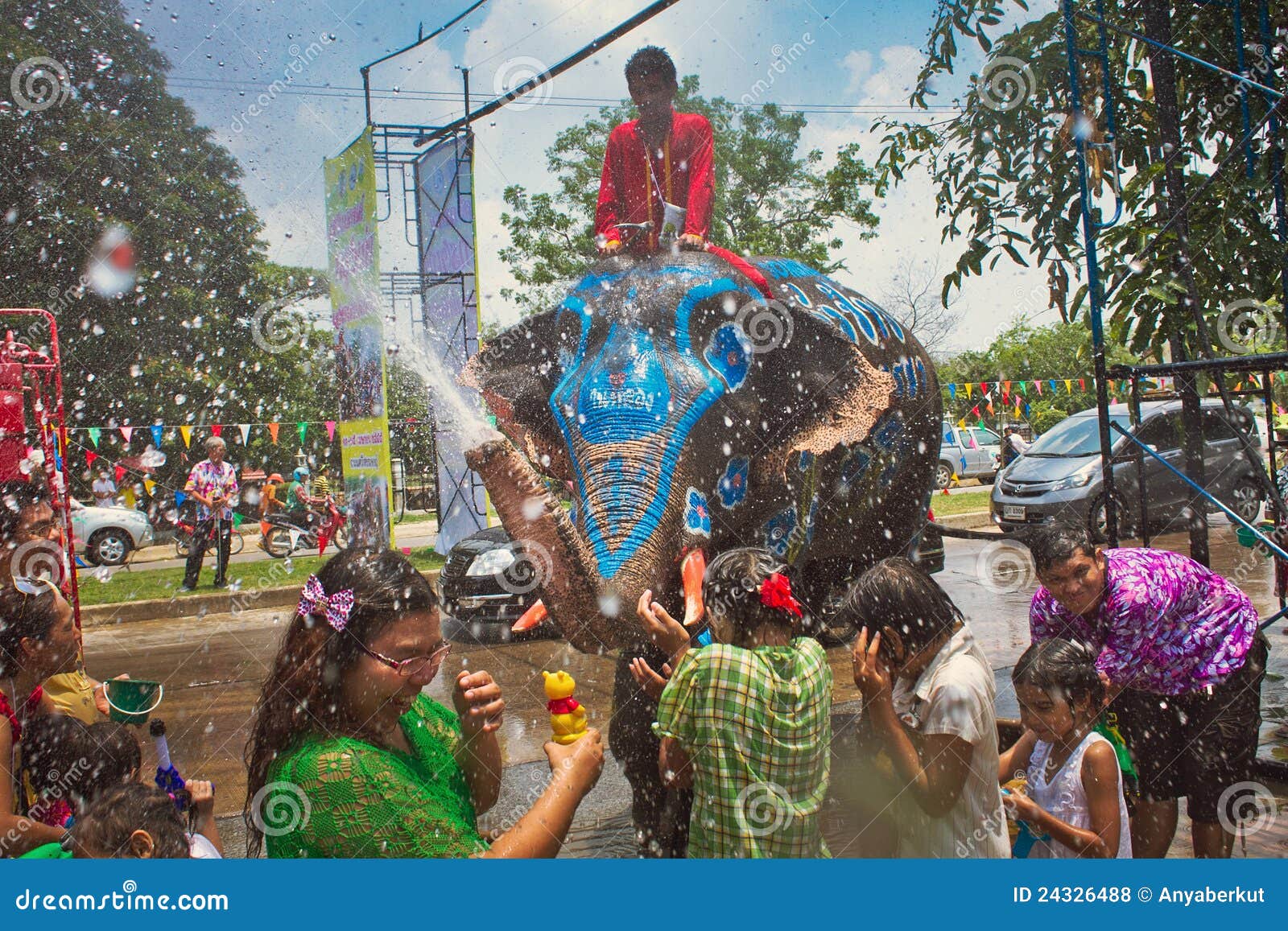 Songkran festival editorial stock photo. Image of festival - 24326488
