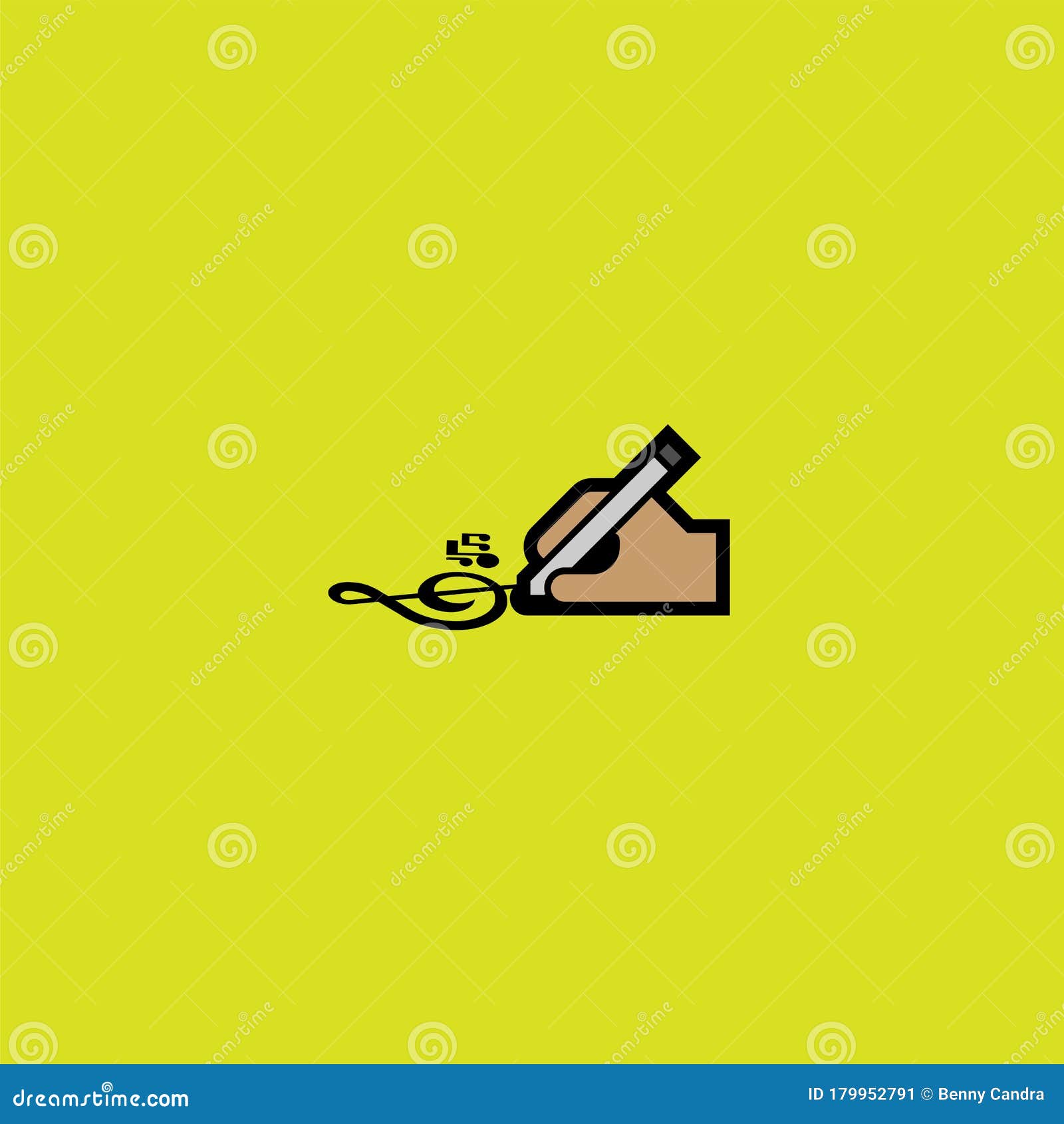 Songwriter Logo, Writing and Note Combination Stock Vector ...