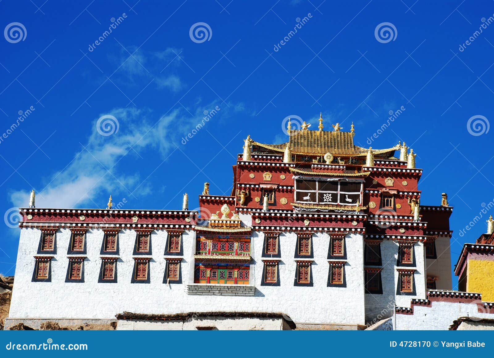 Songzanlin Lamasery stock photo. Image of shangri, view - 4728170