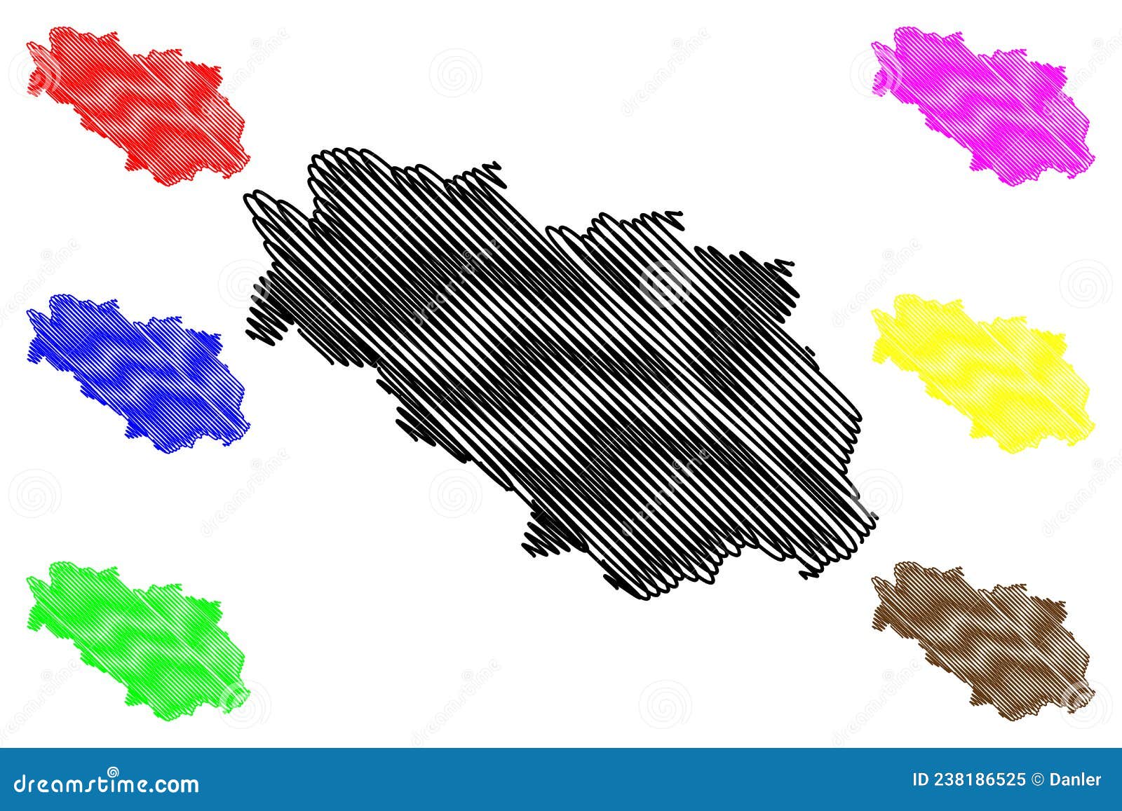 Sonipat District Haryana State, Republic of India Map Vector ...