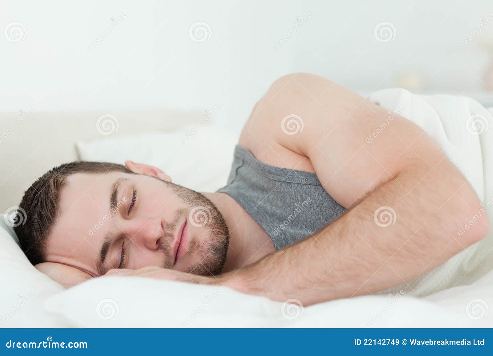 Sono calmo do homem imagem de stock. Imagem de homem - 22142749