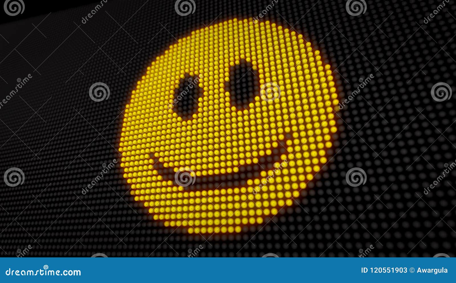 Sonrisa LED del Emoticon stock de ilustración. Ilustración de positivo ...