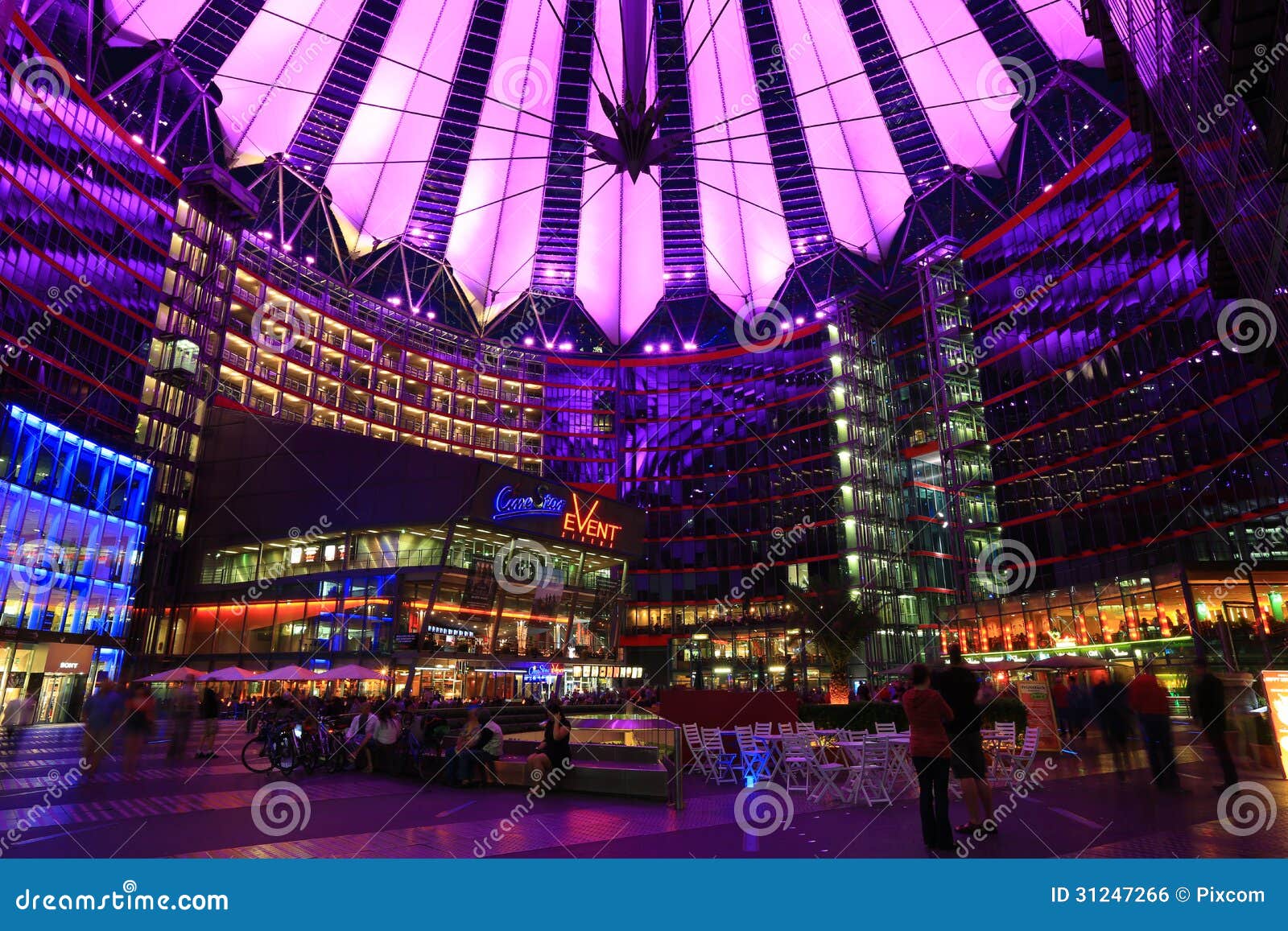 Sony Center Berlin foto editorial. Imagem de projeto - 31247266