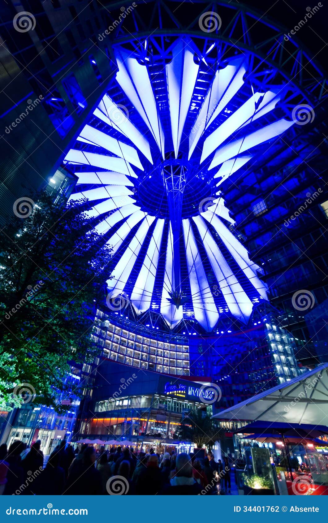Sony Center in Berlin editorial photography. Image of buildings - 34401762
