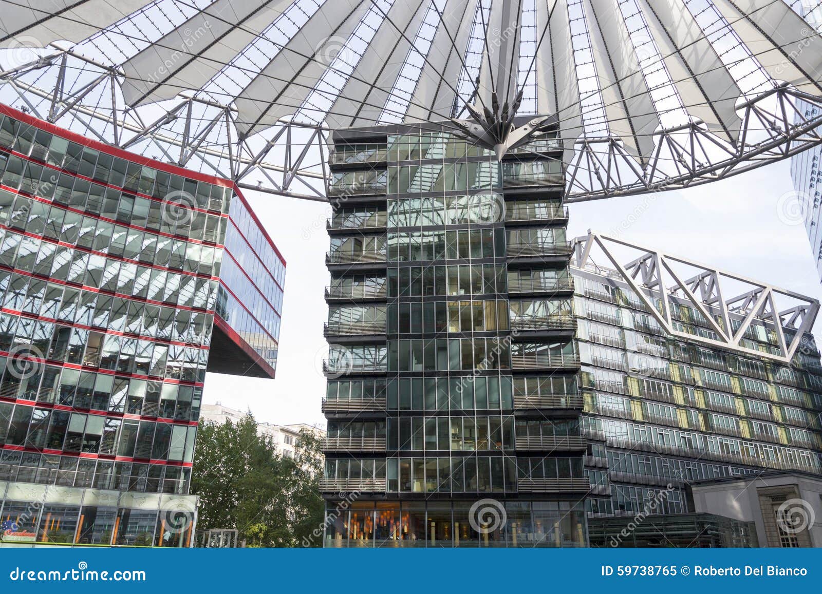 Sony center in Berlin stock image. Image of construction - 59738765