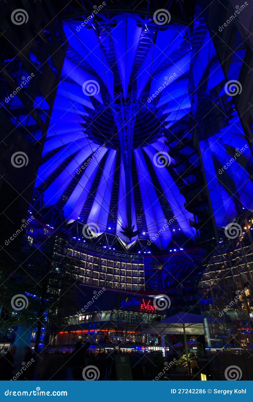 Sony Centre on Postadmer Platz To Night Lightin Editorial Photo - Image ...