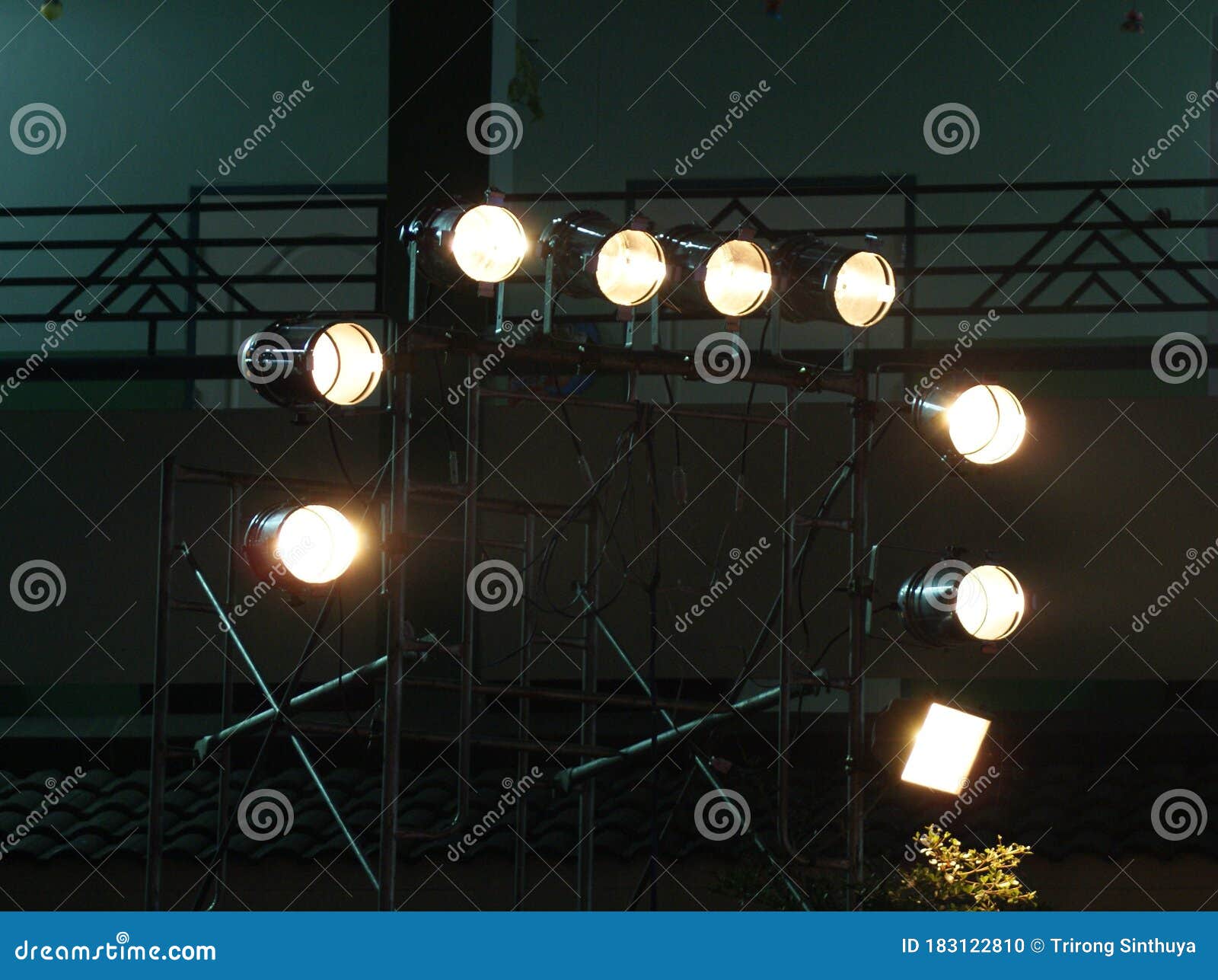 Electrical Spotlight for Party Night Stock Photo - Image of health ...