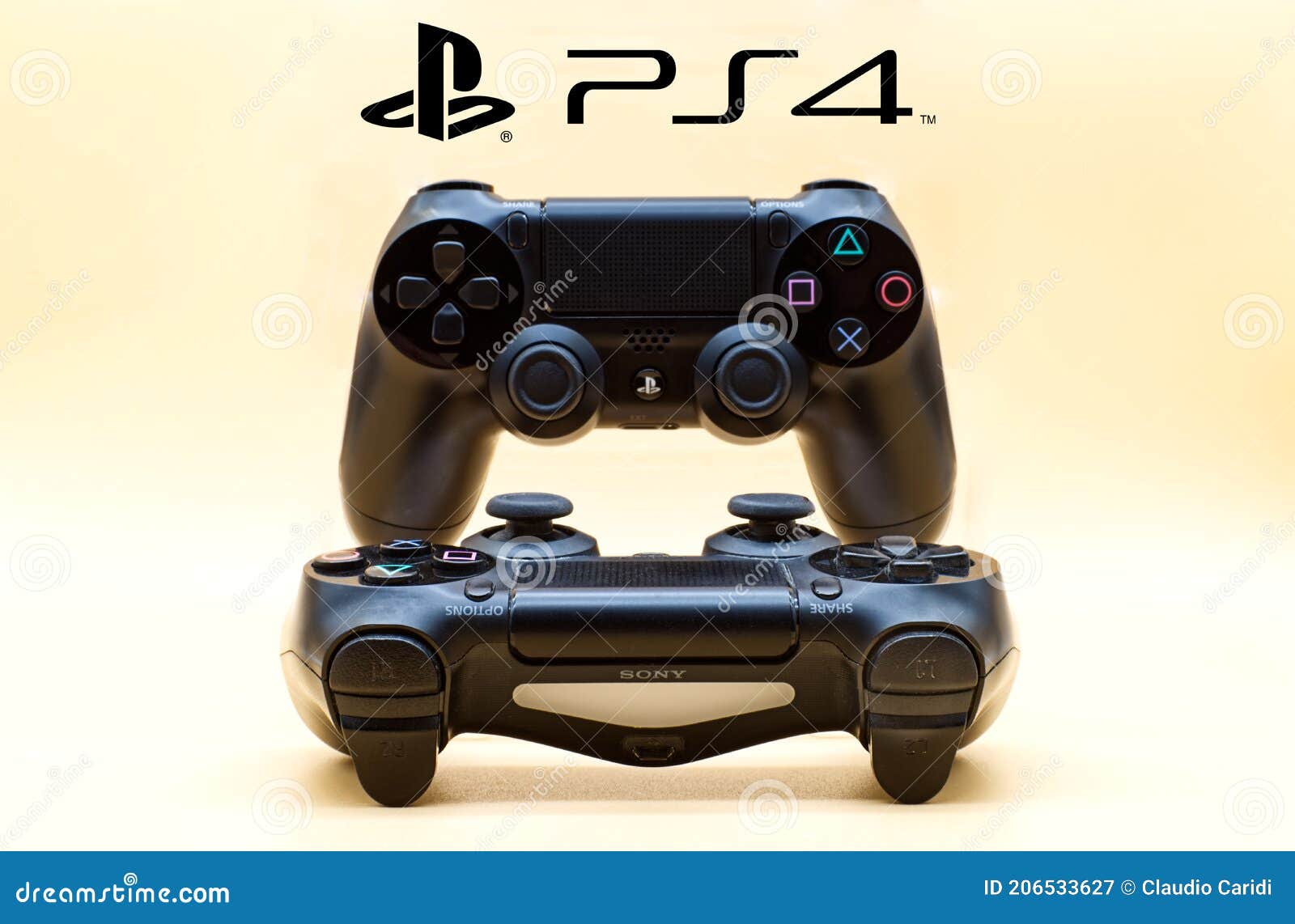 Sony Dual Shock Controller for PS4 with Logo. Wireless Controller ...