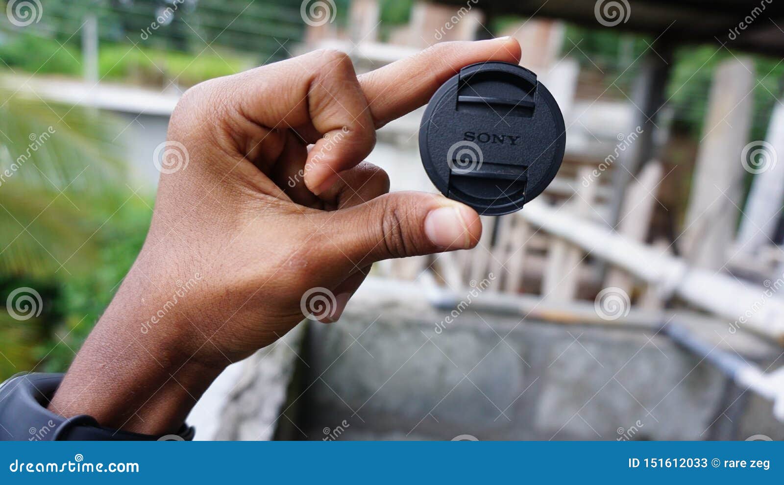SONY lens cap editorial stock photo. Image of sonycam - 151612033