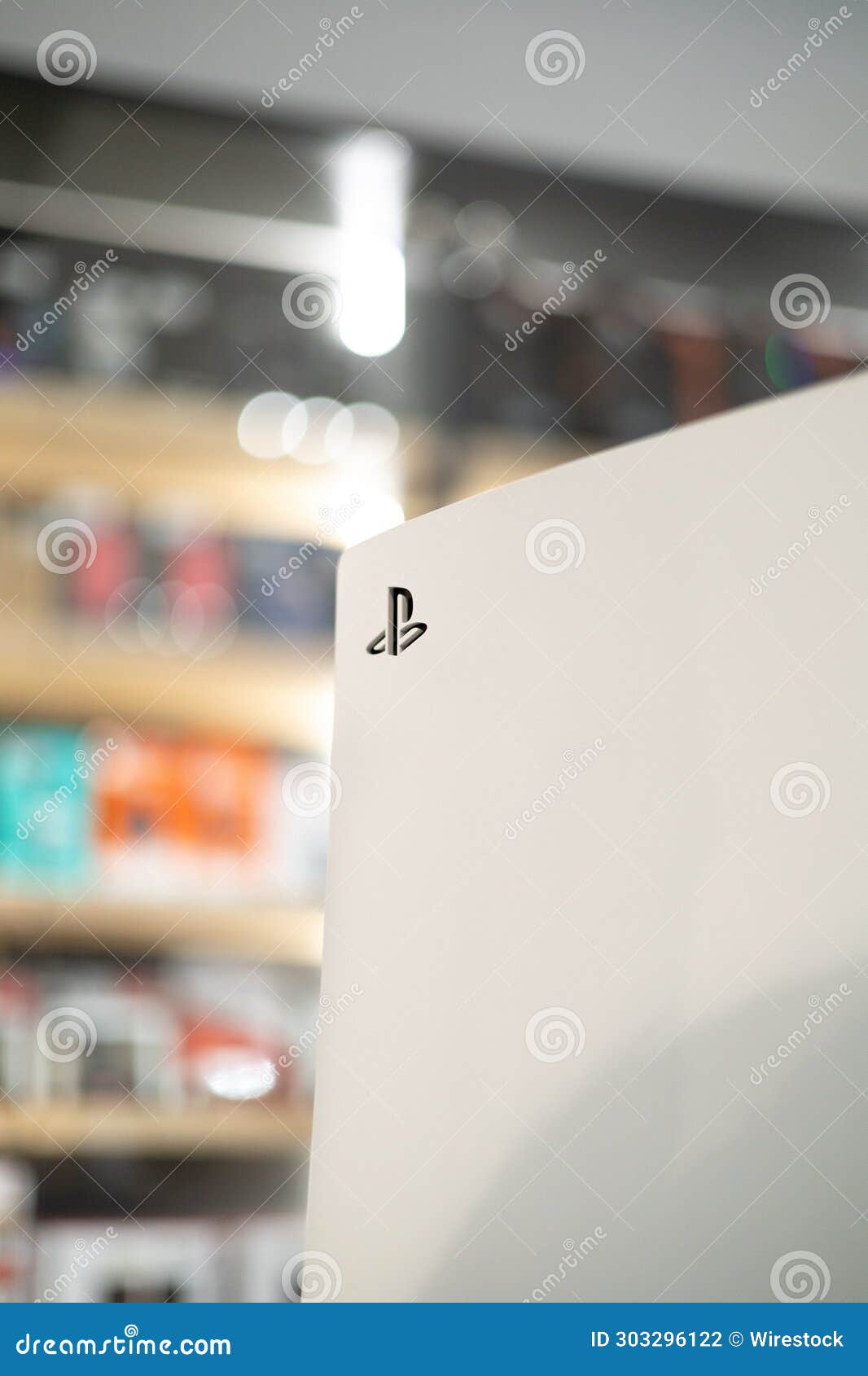 Sony PlayStation 5 in a Brightly Lit Retail Store, on a Table Editorial ...