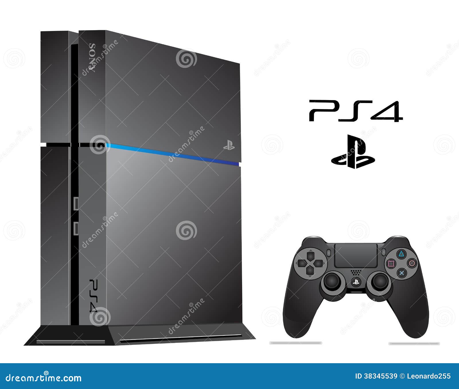 Sony PS 4 editorial stock image. Illustration of games - 38345539