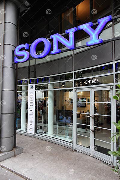 Sony store editorial photography. Image of retail, france - 20817637