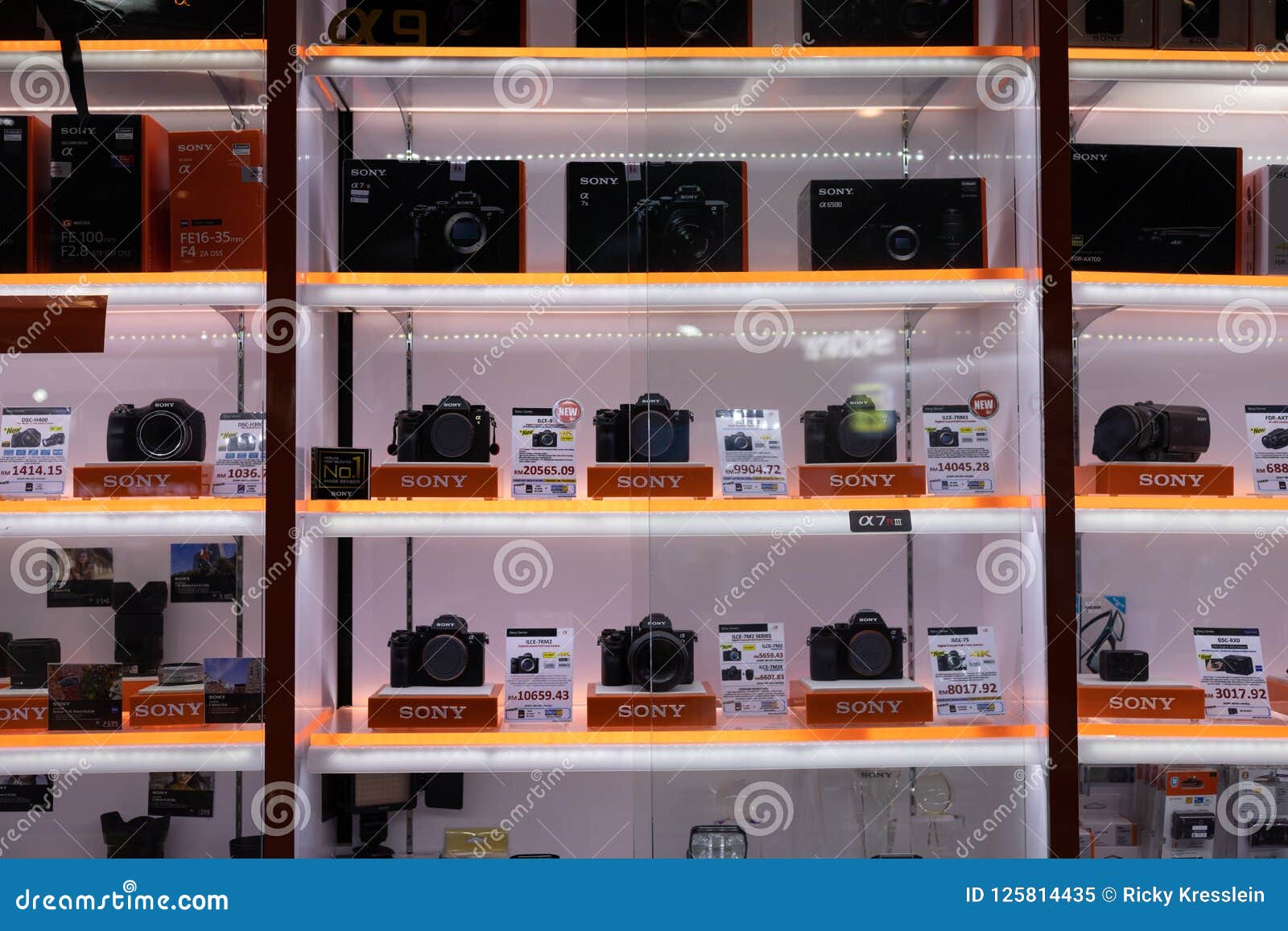 Sony Store Alpha Camera Display Editorial Image - Image of camera ...