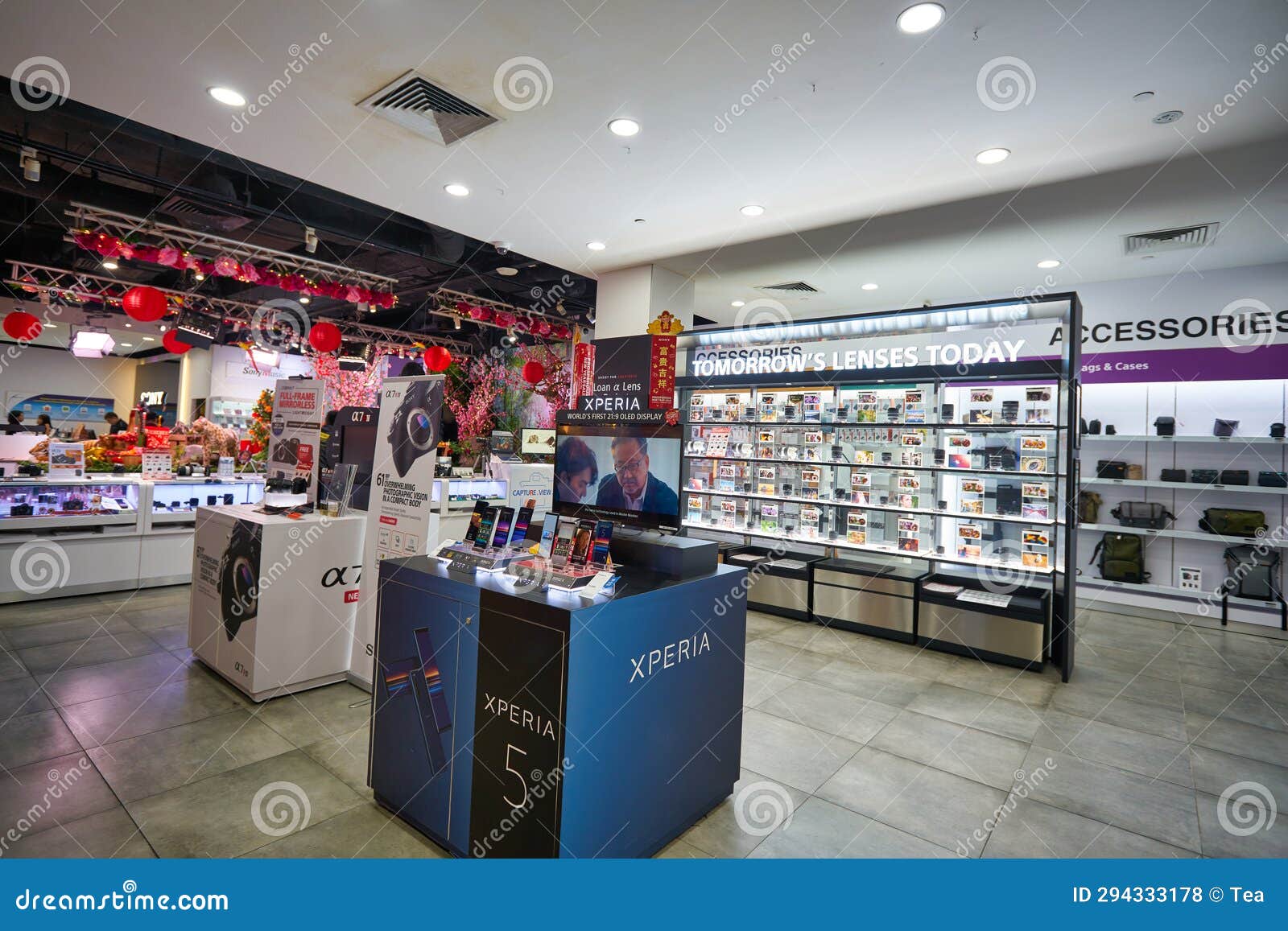 Sony Store in Singapore editorial stock photo. Image of electronics ...