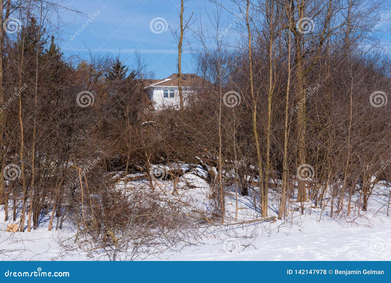 Soon the Snow Will Begin To Melt and Spring Days Will Come Stock Photo ...