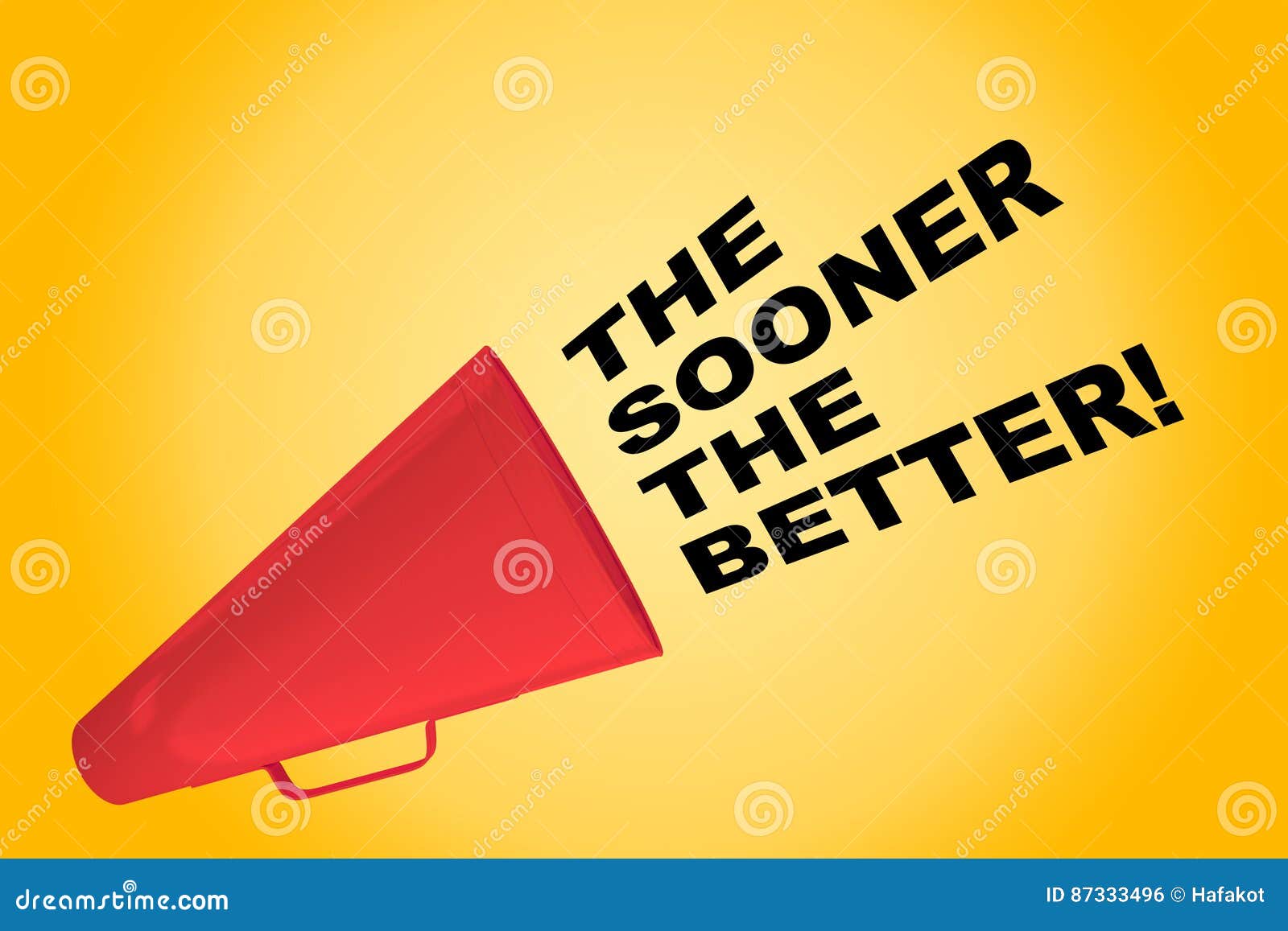 The Sooner the Better! Concept Stock Illustration - Illustration of ...