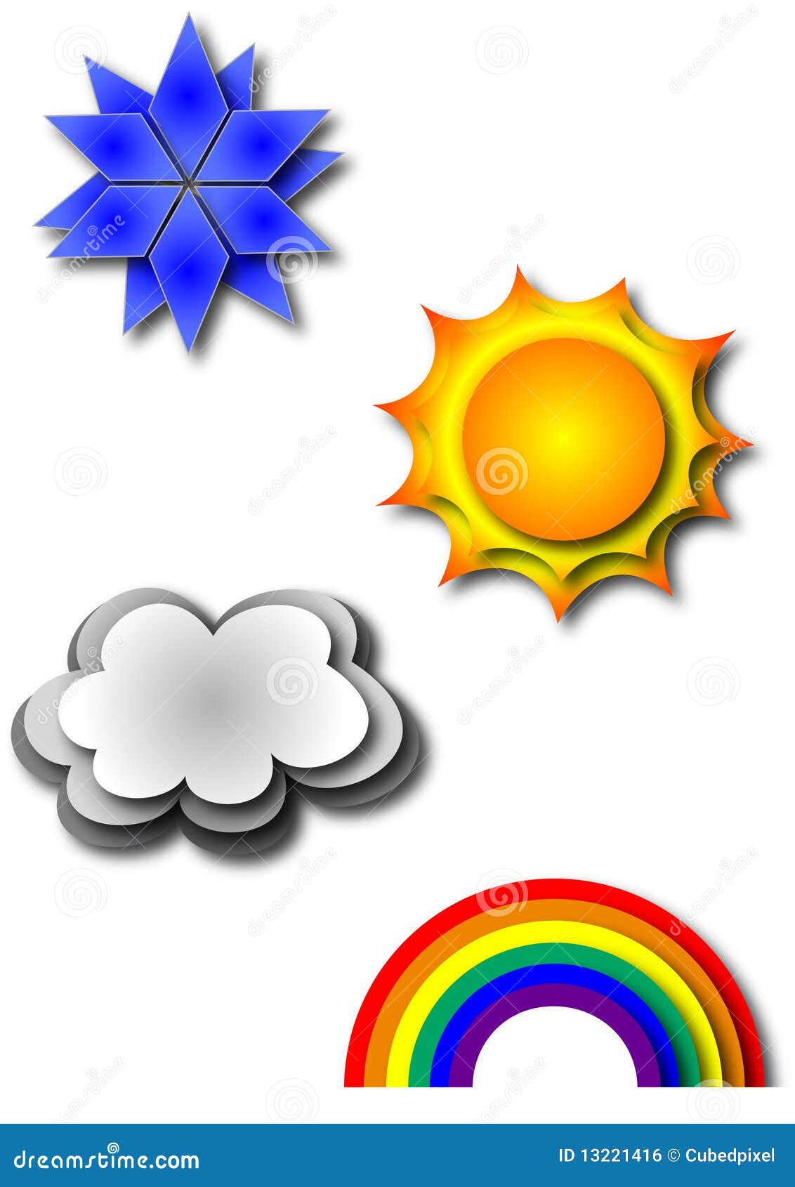 Soorten Weer vector illustratie. Illustration of weer - 13221416