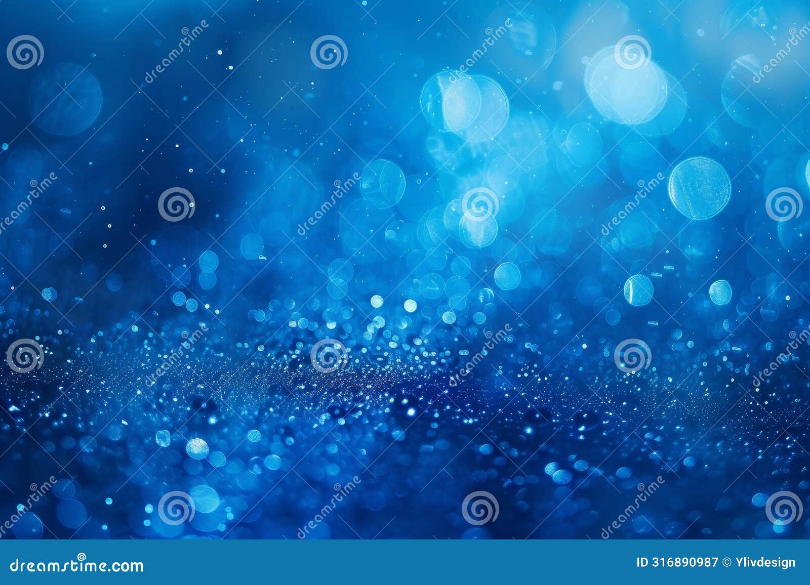 Soothing Blue Wave Background. Generate AI Stock Illustration ...