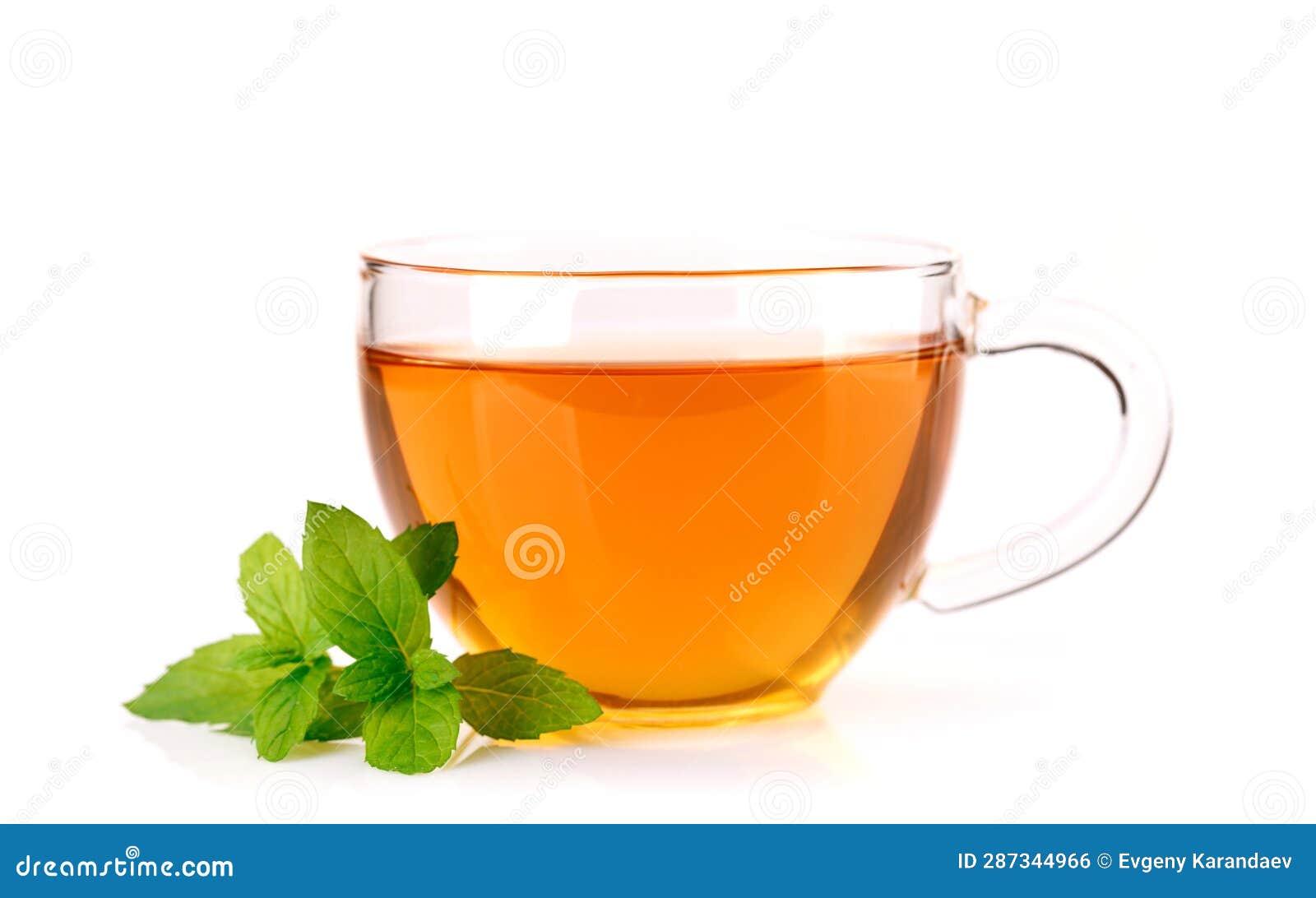 Soothing Herbal Tea Blend with Mint Stock Photo - Image of healing ...