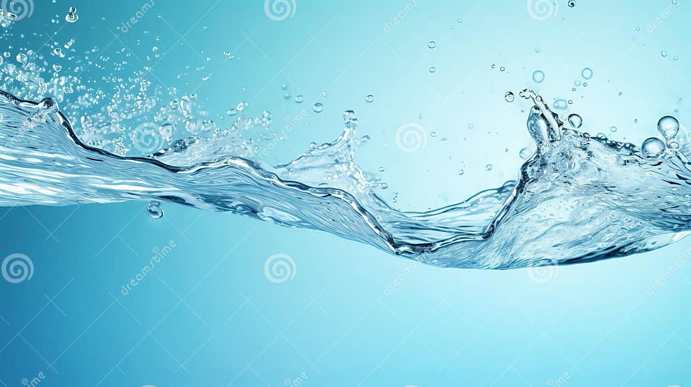 Soothing Water Scene on Solid Background with Copy Space Stock ...