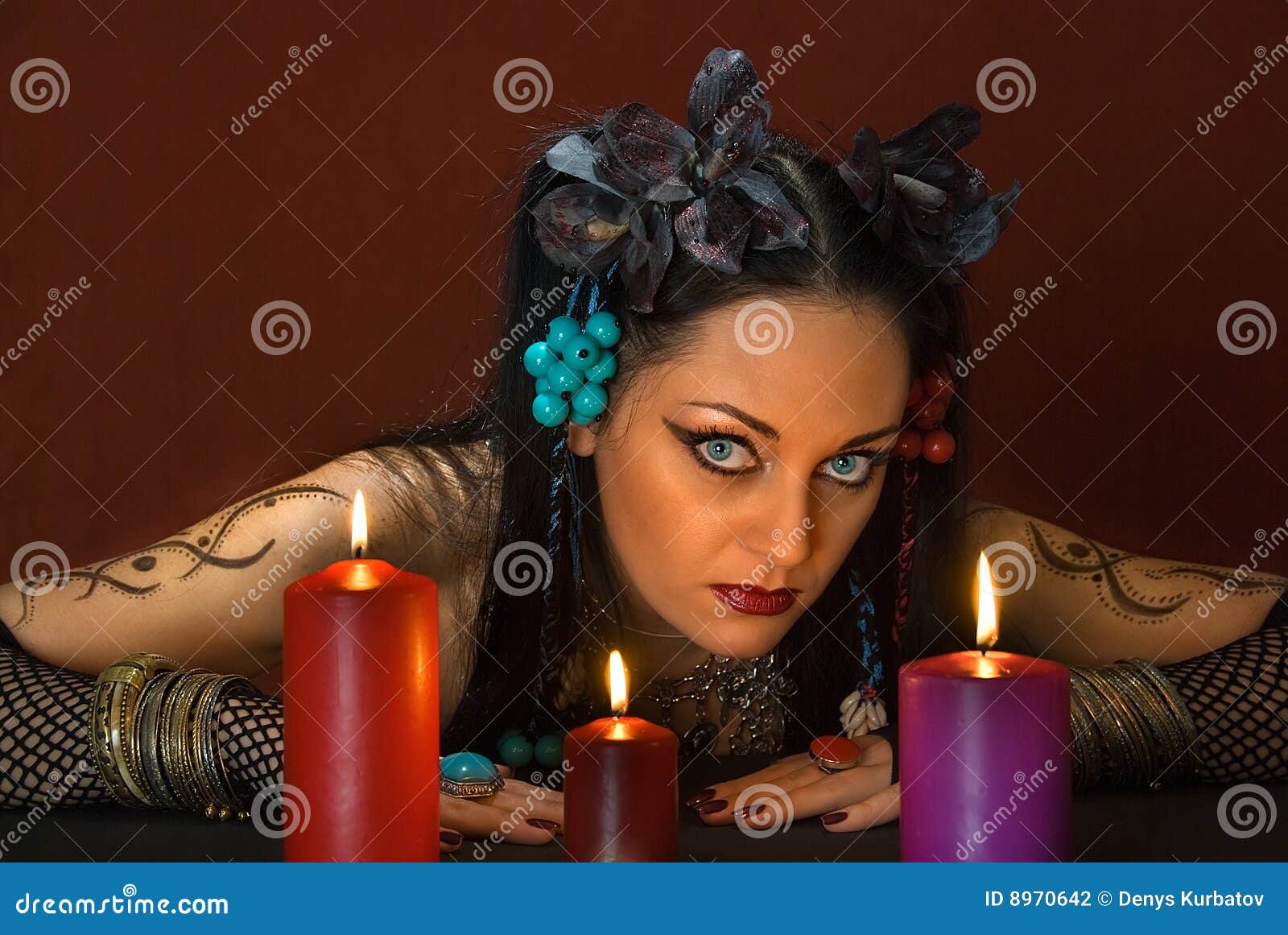 Soothsayers look stock photo. Image of beautiful, attraction - 8970642