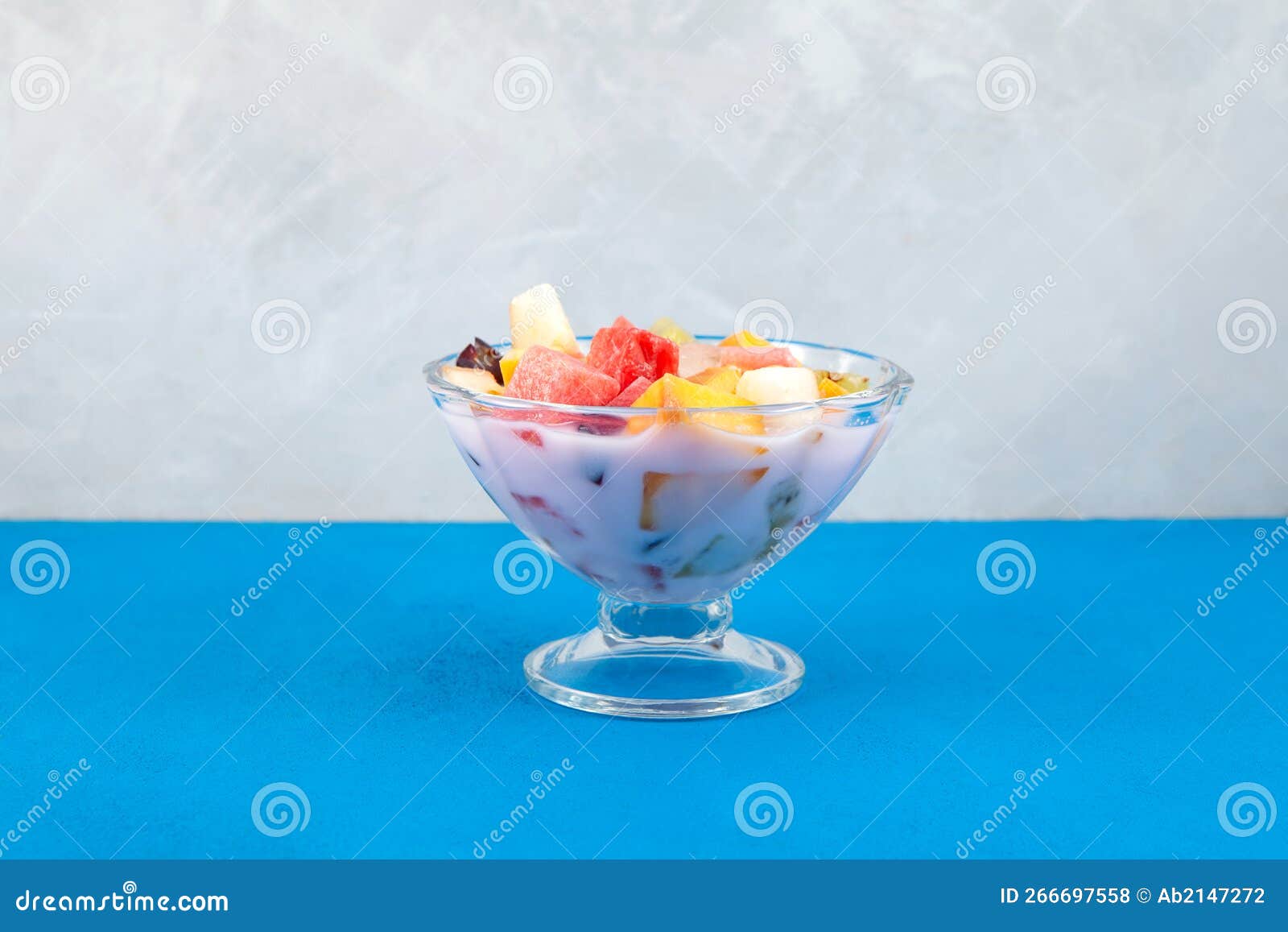 Sop Buah Or Es Buah Mixed Fruit With Coconut Or Simple Syrup For