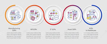 SOP Different Types Infographics Circles Sequence Stock Vector ...