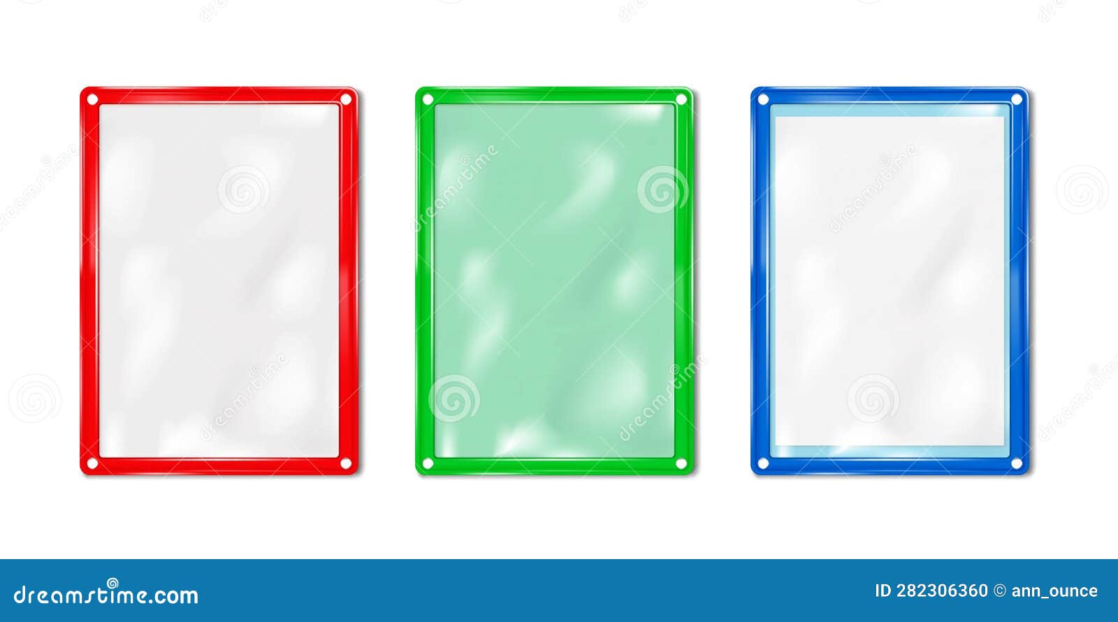 SOP Magnetic Folder Display Vector Mockup. Wall Document Holder ...